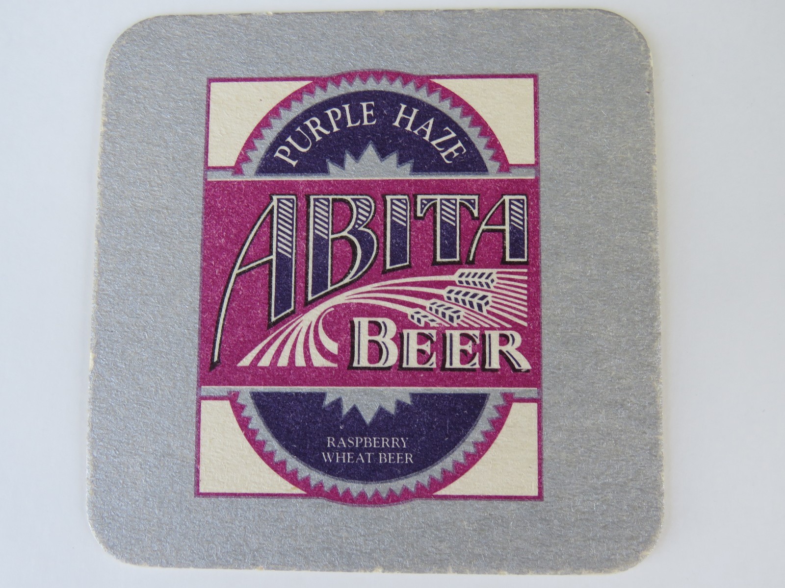 Bar Coaster ~ ABITA Brewing Purple Haze Raspberry Wheat Beer ...