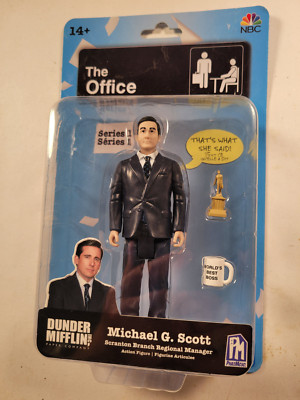 The Office Michael G. Scott Series 1 Action Figure Phatmojo NBC MOC | eBay