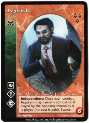 Asguresh Nagaraja Heirs to the Blood V:TES VTES Vampire CCG | eBay