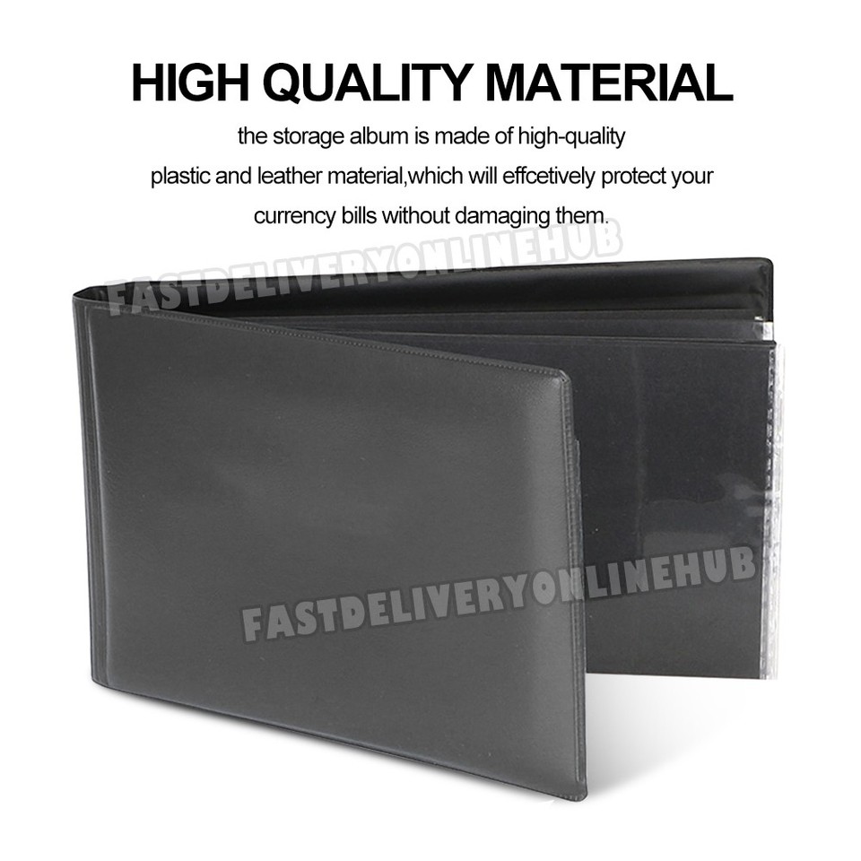 Banknote Album 20 Page Notes Paper Money Collection Book Holder ...