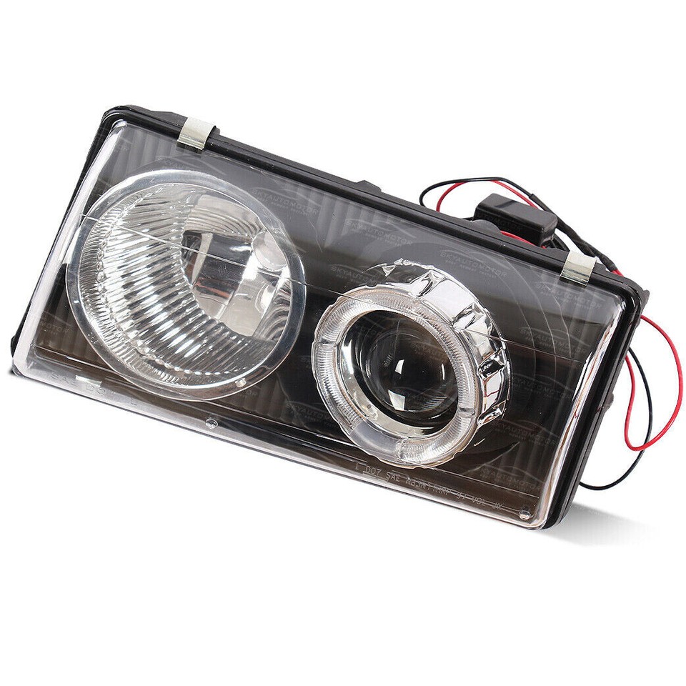 Headlights Headlamps DRL BK For 1997-04 Chevrolet Corvette C5 Z06 ...