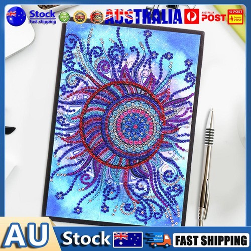 DIY Flower Special Shaped Diamond Painting 50 Page A5 Sketchbook Office ...