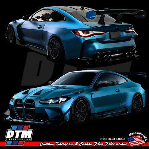BMW G82 M4 GTR Race Style Wide Body Kit Fits 2020-2025 FRP Widebody ...