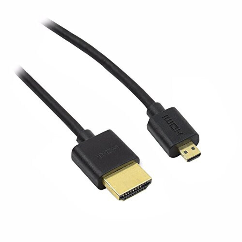Steren 18in Micro HDMI A-D (Std-Micro) High Speed w/ Ethernet Cable ...