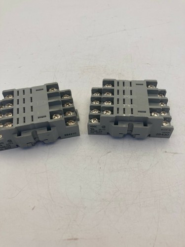 IDEC SH4B-05 RELAY SOCKET 14 BLADES 10A 300V DIN RAIL MOUNT (LOT OF 2 ...