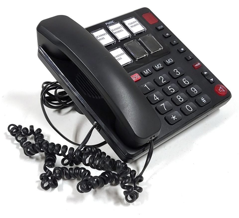 Fysic FX-3930 Anziani Telefono Grande Pulsanti Emergenza Velocità Dials ...