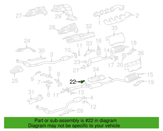 Mercedes-Benz 1709900010 Genuine OEM Intermed Pipe Bolt for sale online ...