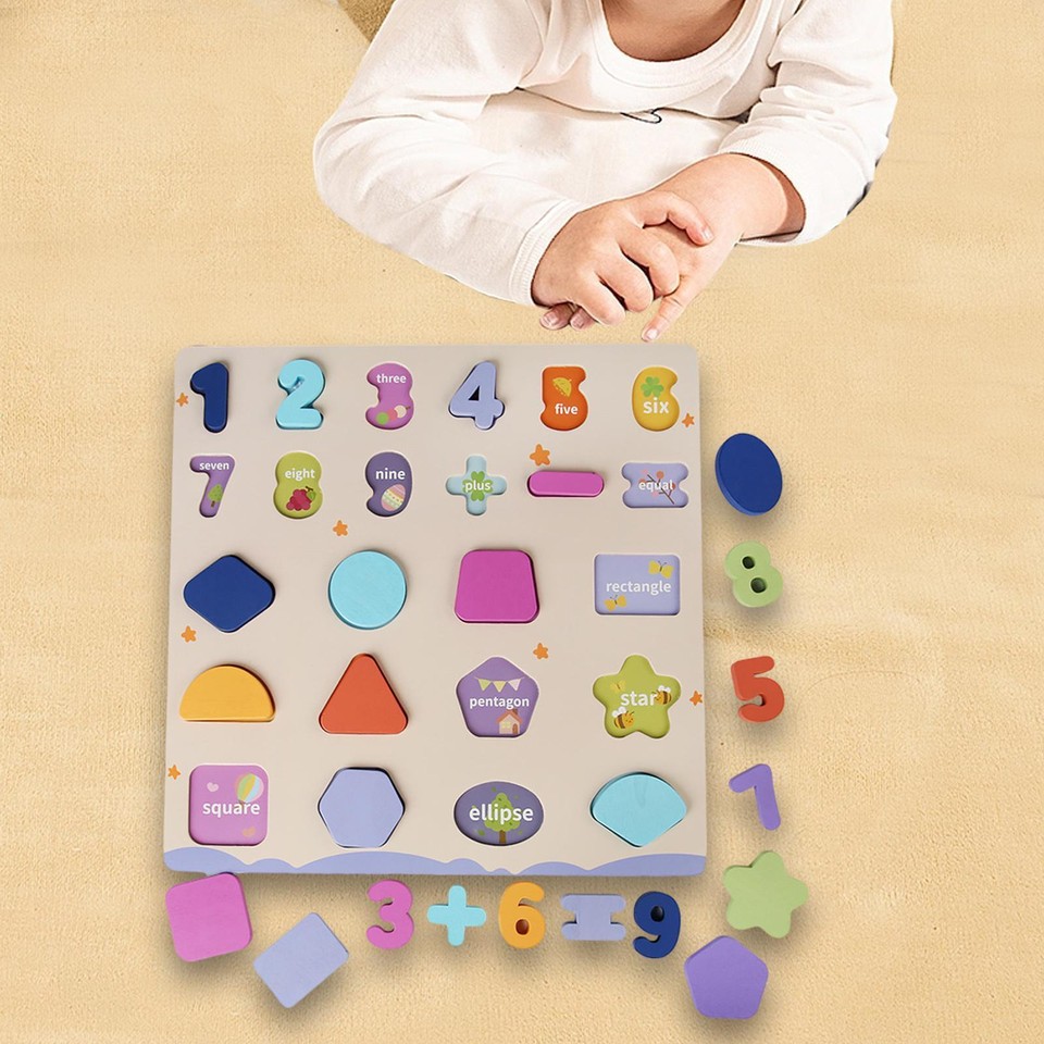 1 9 Number Puzzle Early Learning Educational Toy Preschool Learning 