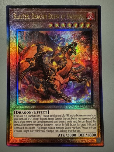 YUGIOH BLASTER DRAGON RULER OF INFERNOS ASIA ENGLISH CR05-AE188 ...