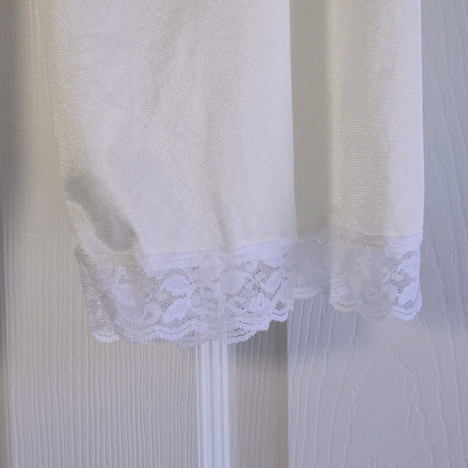 Vintage Pettipants Ivory Tap Pants Size L Lace Trim Lingerie Made In ...