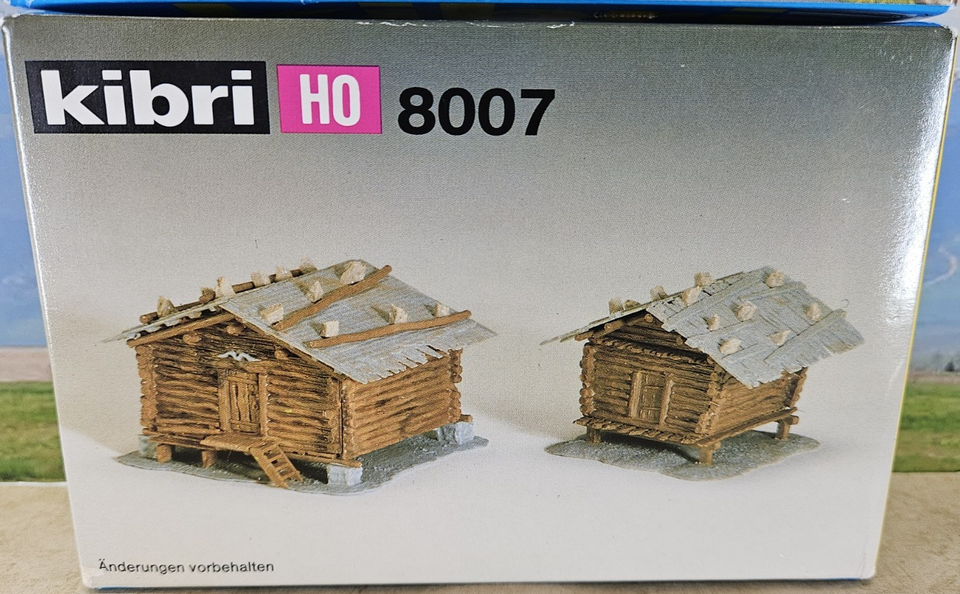 Two KIBRI HO Scale Model Kits -Mountain Cabins #8007 and Country ...