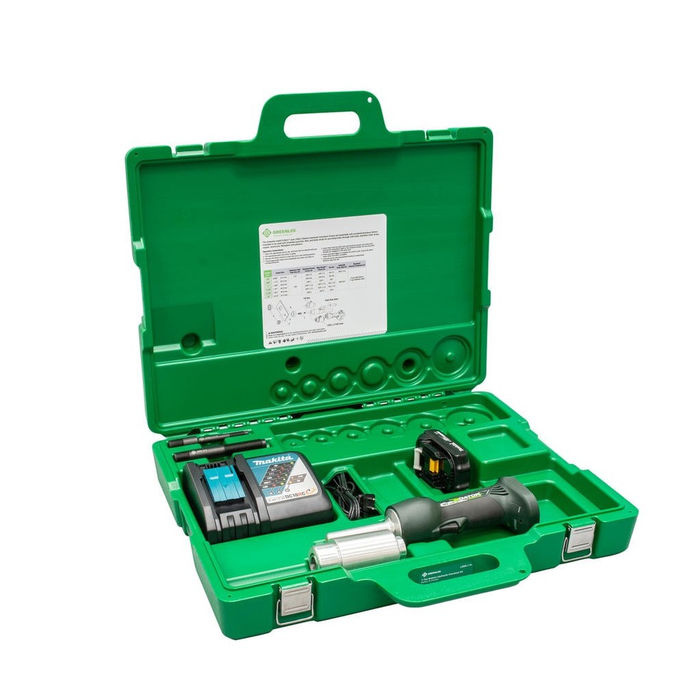 Greenlee LS50L11A Battery-Powered Knockout Punch Driver Tool Kit | eBay