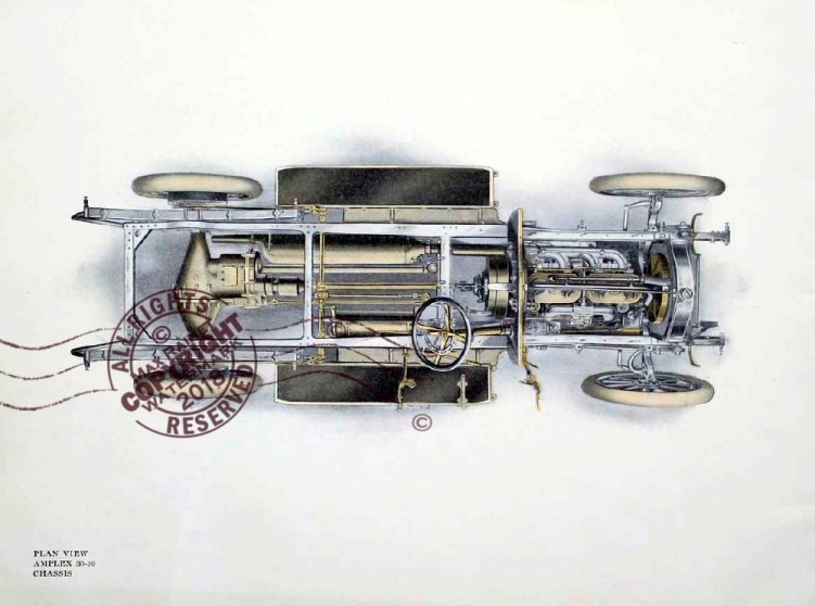 1911 Amplex Motor Cars 30-50 CATALOGUE valveless 2-cycle engine Touring ...