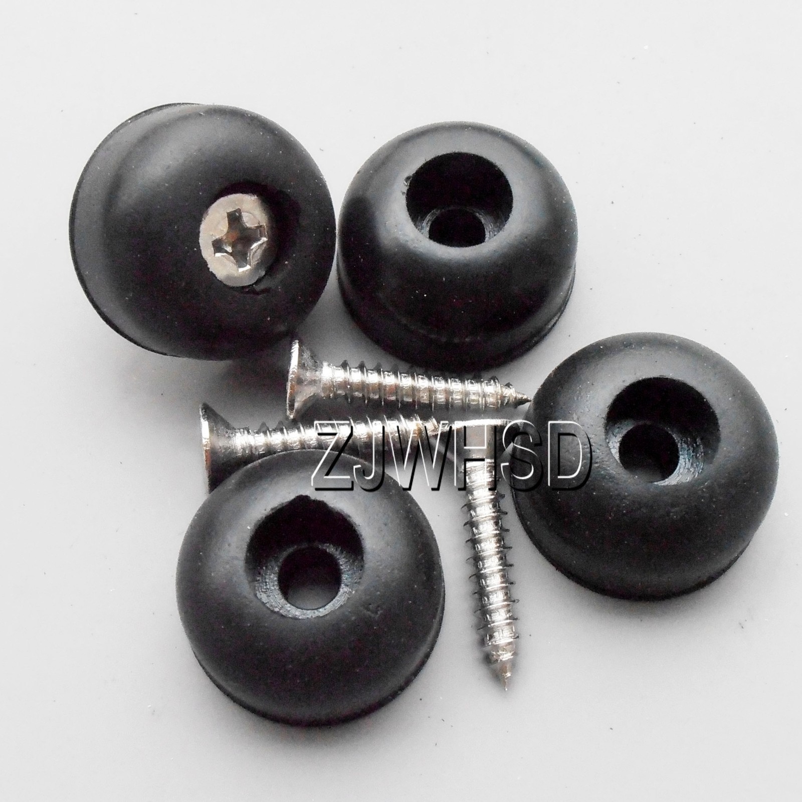 Set of 4 Rubber Foot Feet 19 x 10 Cabinet Furniture Case Pad Mat Anti ...