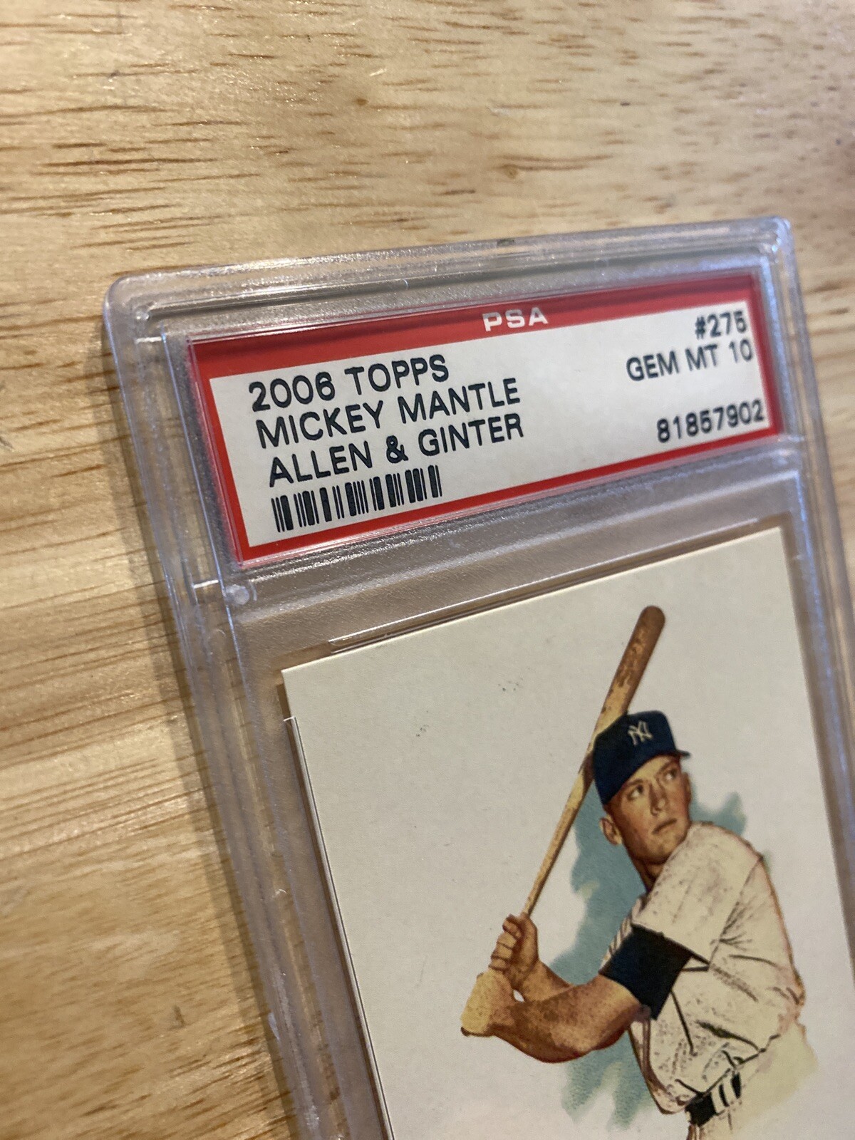 Mickey Mantle PSA 10 Topps Allen Ginter GEM MINT New York Yankees ...