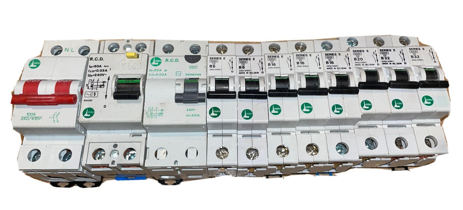Steeple Series E type B MCB 6A. 10A, 16A, 20A, 32A, 40A, 50A , RCD ...