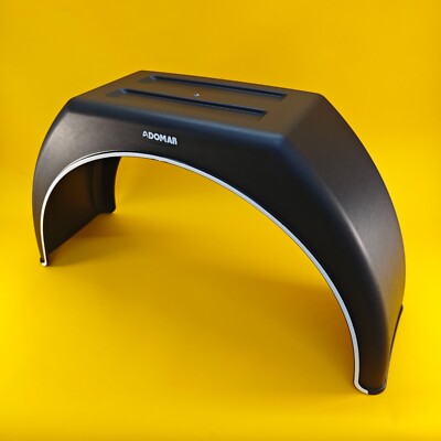 Single Wheel Mudguard Flat Top Plastic 880 x 260mm Black Mud Flap Domar ...