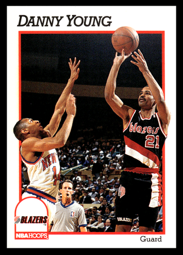 1991-92 Hoops Danny Young #425 Portland Trail Blazers NBA Basketball | eBay