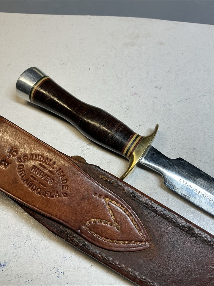 Randall Knife Orlando, FLA. 5” Dagger W/ Original Randall Brown Snap ...