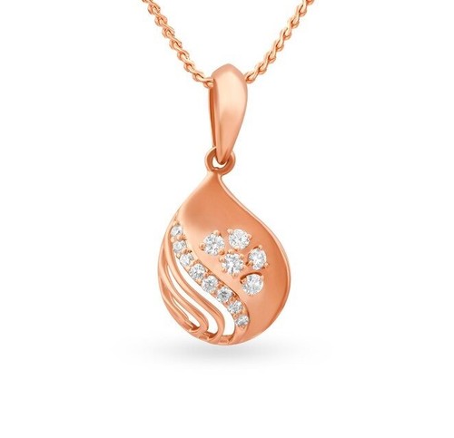 22K/18K Real Certified Fine Rose Gold Irrestible CZ Womens Pendant | eBay