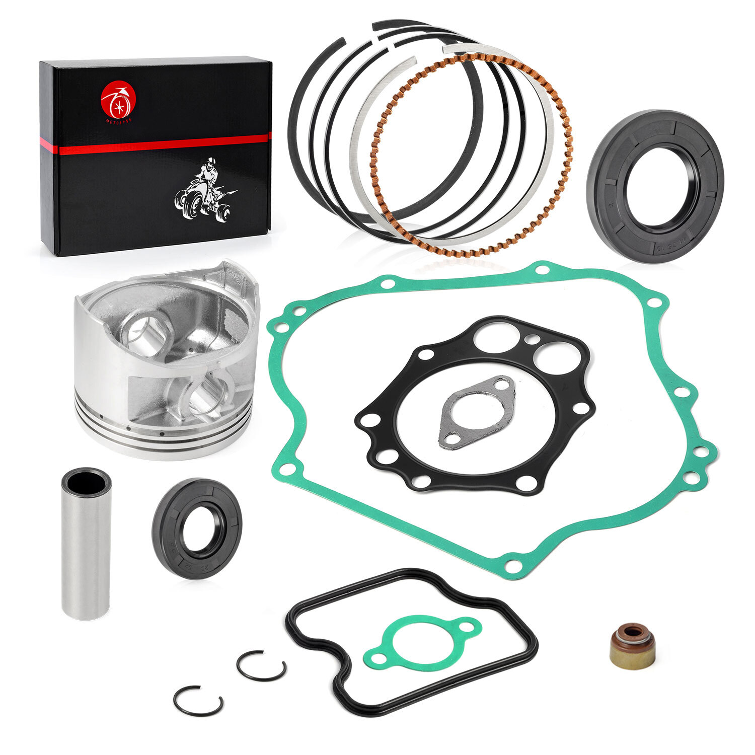 Engine Piston & Ring Gasket Rebuild Kit For Club Car DS Precedent FE350 ...