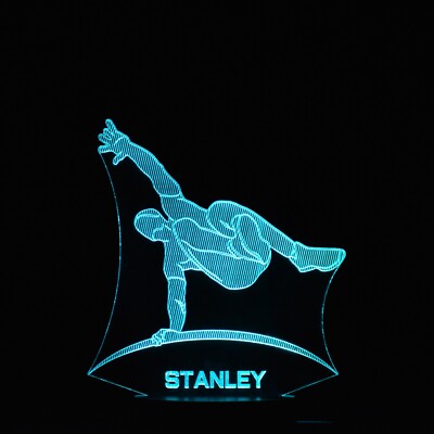 Breakdancing Night Light | Personalised 3D Street Dancer Night Light ...