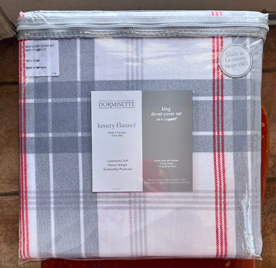 Dormisette Luxury German Flannel KING Size Duvet & Shams Set - 100% ...