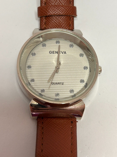 Working Men's Silver Geneva Quartz Watch AO | eBay Australia