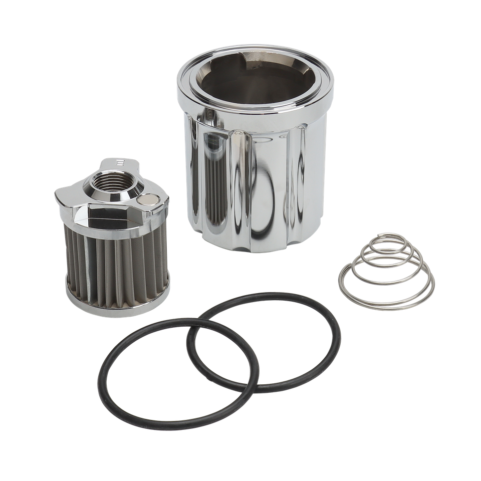 Billet Reusable Oil Filter Fitting Chrome For Harley Touring Sportster ...