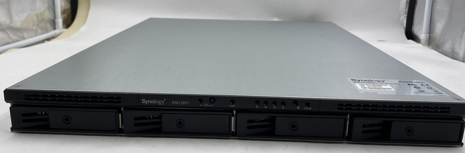 SYNOLOGY RS815RP+ RACKSTATION HIGH-PERFORMANCE 4-BAY RACKMOUNT NAS ...