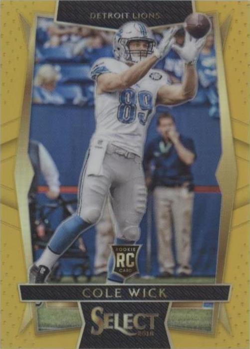 2016 Panini Select - Concourse Cole Wick #40 Gold Prizm /10 (RC) for ...