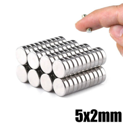 20pcs 5x2mm Super Powerful Strong Round Neodymium Disc Magnets N35 Rare ...