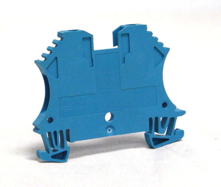 Allen Bradley 1492-J3-B Terminal Block Blue 25A 600V 1492J3-B Lot of 10 ...