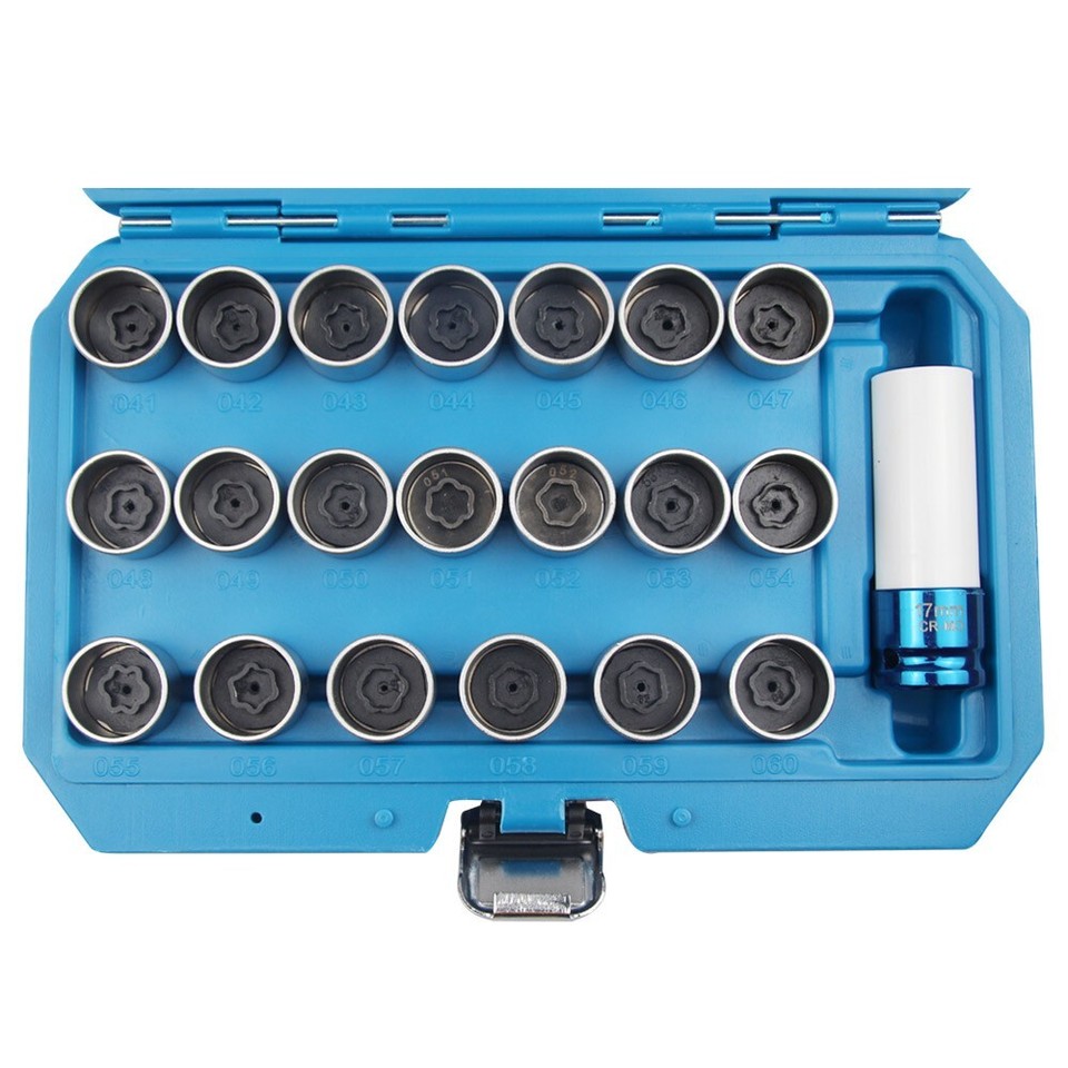 21Pc BMW Master Lock Wheel Nut Stud Key Set Removal Lug Nuts Locking ...