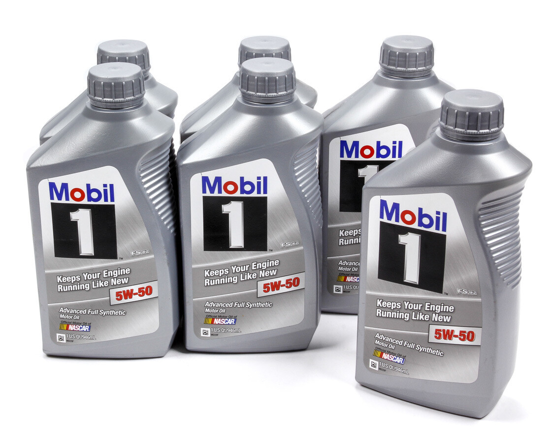5W50 Synthetic Motor Oil Case (6x1 Qt) - MOBIL 1 FS X2 - New | eBay