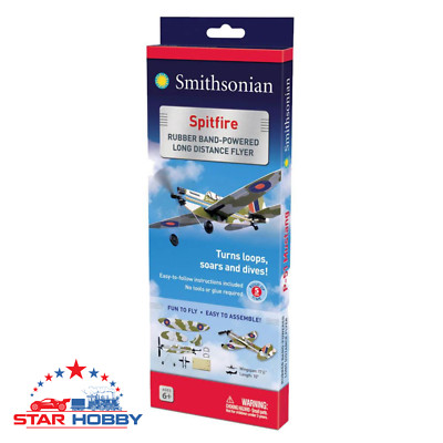 Smithsonian Spitfire Rubber Band-Powered Long Distance Flyer SL-GSP ...