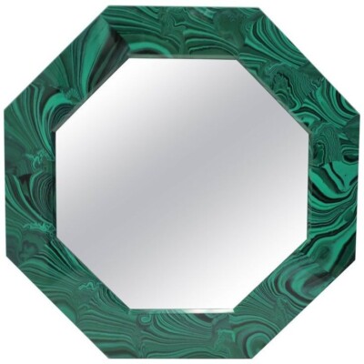 18"x18" Malachite Elegant Wall Mirror ,Handcrafted Decorative Mirror ...