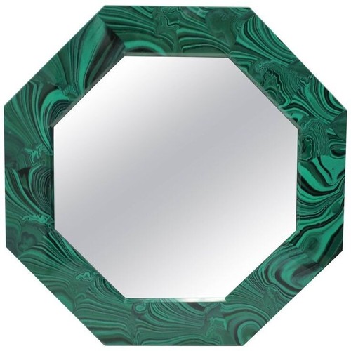 18"x18" Malachite Elegant Wall Mirror ,Handcrafted Decorative Mirror ...