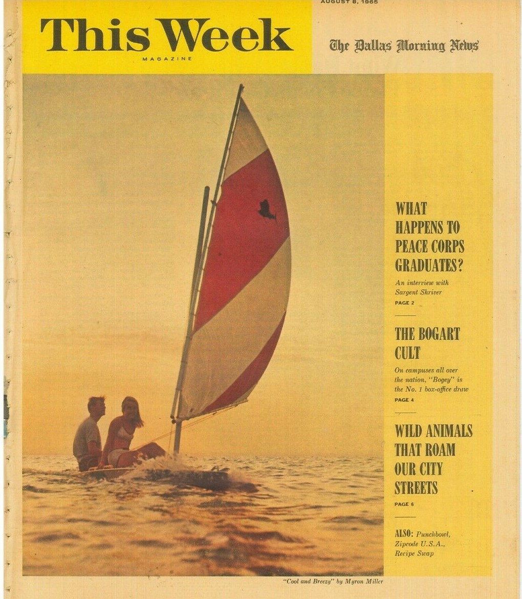 This Week Magazine August 8 1965 Richard Gehman Humphrey Bogart Ivan ...