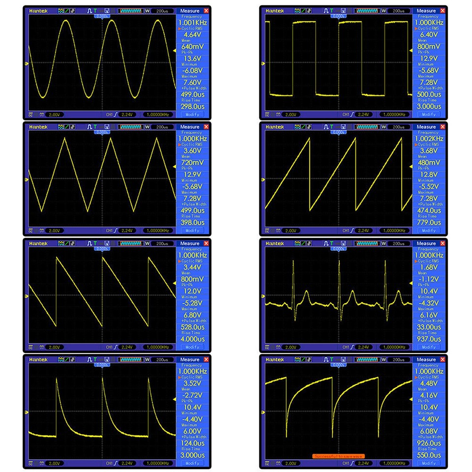 Multi Waveform Signal Generator DDS 15 Patterns 0.01Hz-500kHz with USB ...