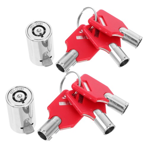 2 Set Automatic Vending Machine Lock Tubular Key Locks Soda Parts Candy ...
