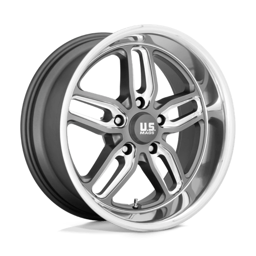 (SET 4) US Mag 1PC U129 CTEN 20x10 5x127 1mm Matte Gun Metal Milled ...