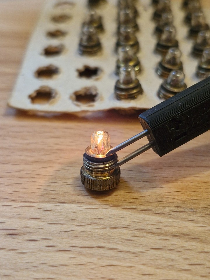 2 incandescent light bulb, authentic for PSO-1 PGO-7 soviet and russian ...
