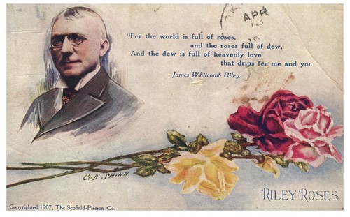 James Whitcomb Riley postcard - 1910 copyright 1907 | eBay