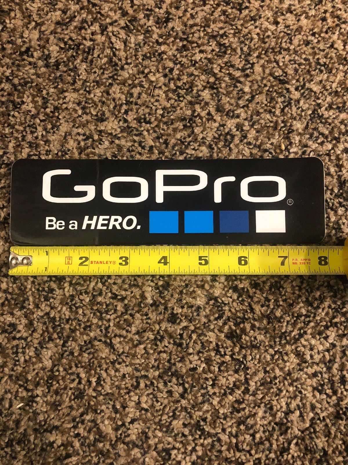 Gopro Sticker Decal! Be A Hero Approx 8” Camera Logo!!! Black And White ...