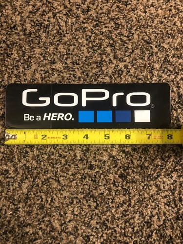 Gopro Sticker Decal! Be A Hero Approx 8” Camera Logo!!! Black And White ...