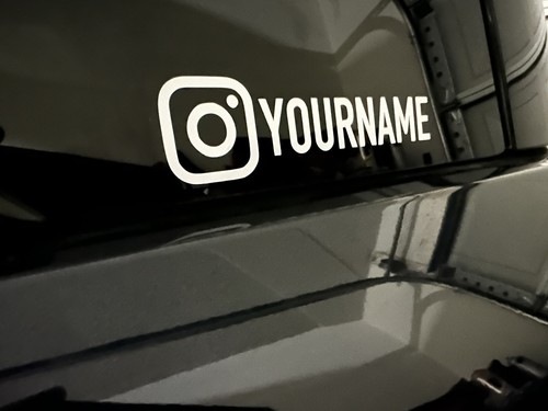 (1) Custom Instagram Name Vinyl Decal - Car Window IG Sticker | eBay