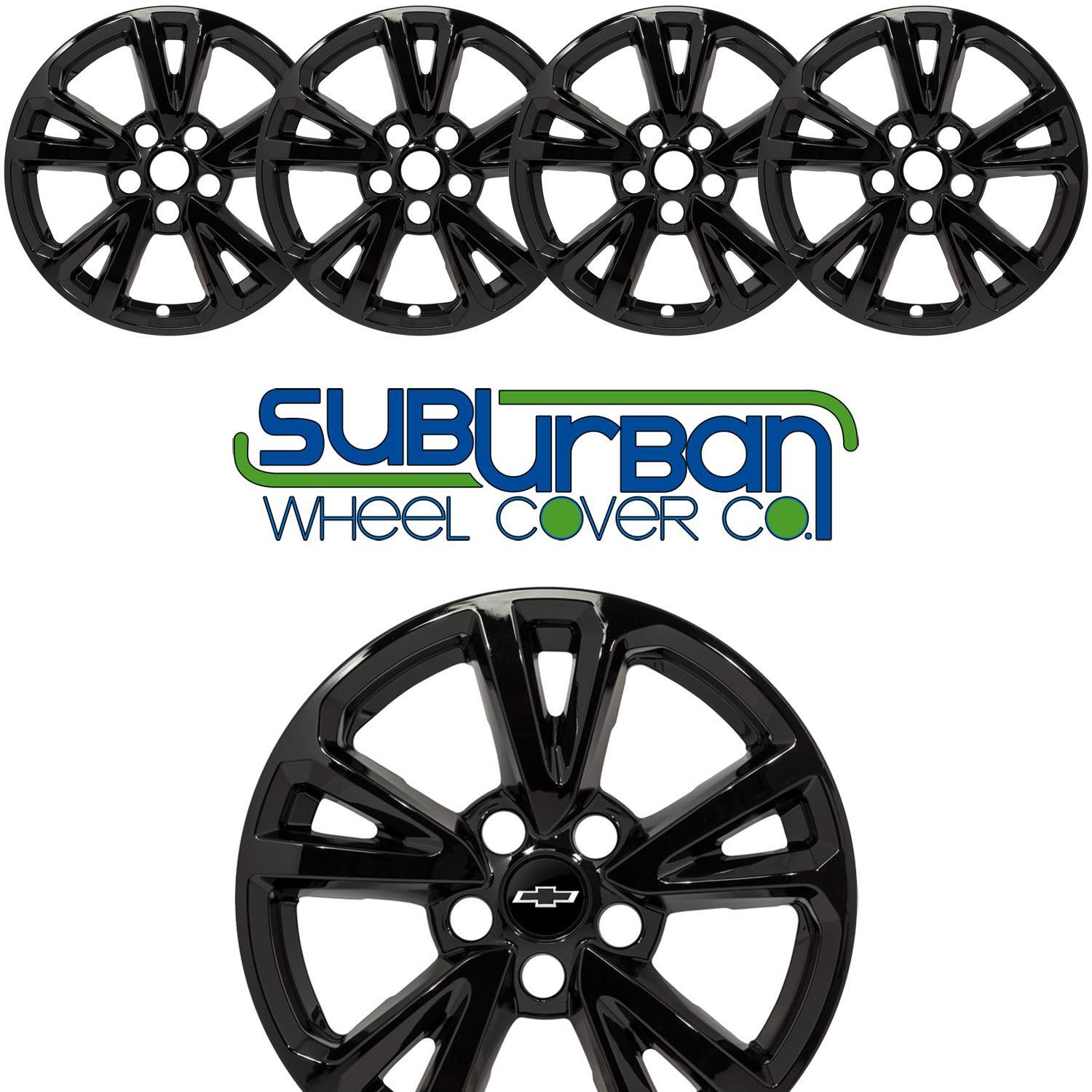 FITS 2016-2017 Chevrolet Equinox 17" Gloss Black Wheel Skins # 7016-GB ...
