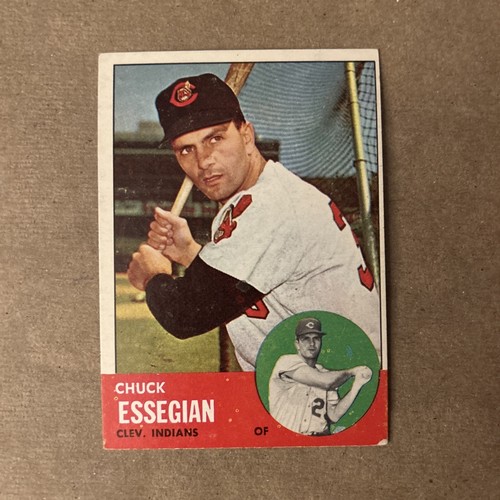 1963 Topps Baseball Chuck Essegian Cleveland Indians Card #103 | eBay