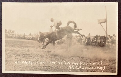 Rodeo Rider Real Photo Postcard RPPC~Al Padra North Platte NE Round~Up ...